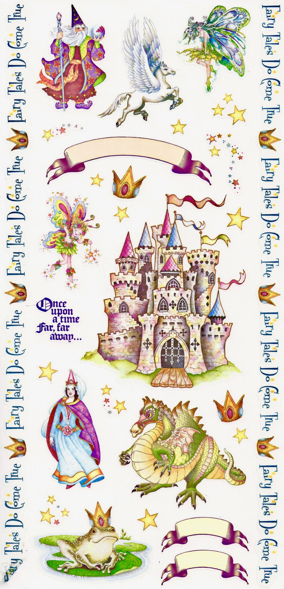 6x12 SR6023 ONE fairy Tales Sticker Sheet by - Etsy
