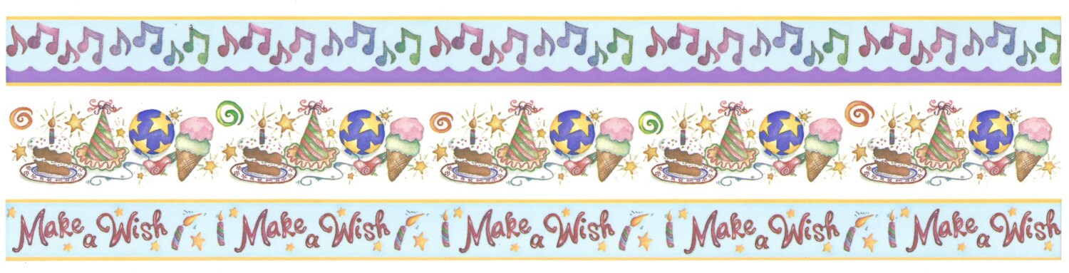 3x12 SR1205 ONE birthday Party Borders Sticker Sheet by PSX - Etsy