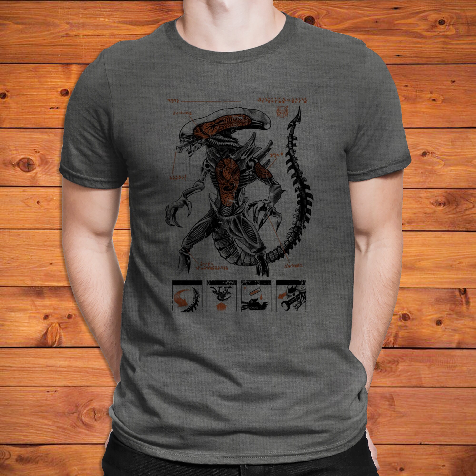 Vintage Style Alien Movie Anatomy Inspired by Japanese - Etsy