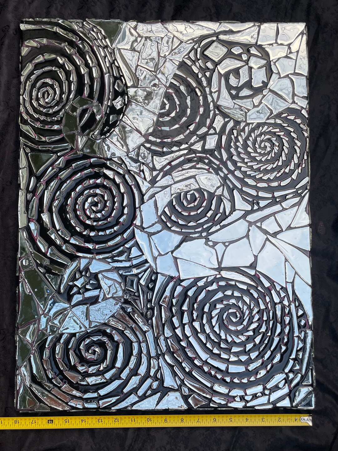 Spiral Mosaic Mirror Art - Etsy