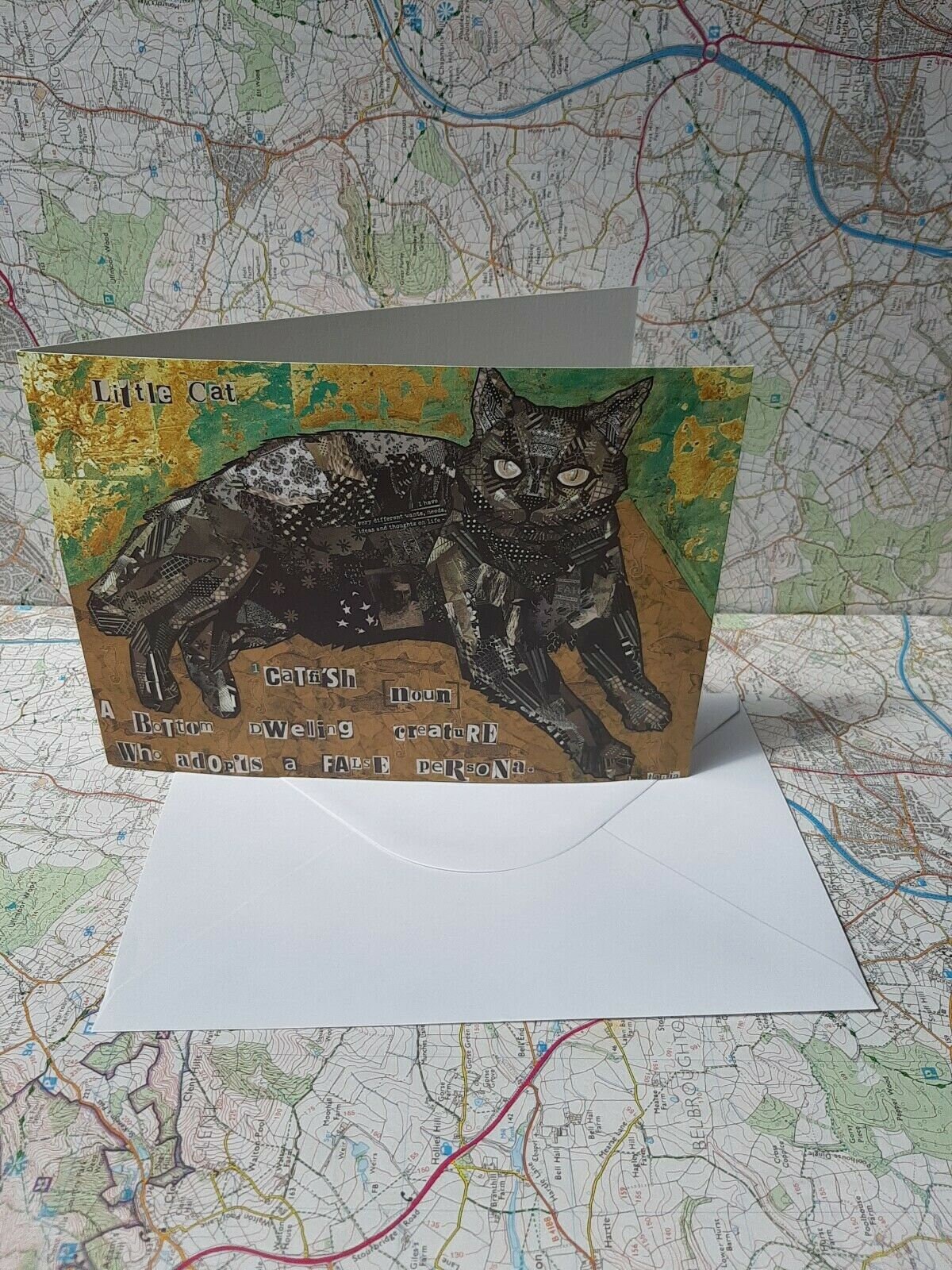 Catfish Greetings Card, Cat Birthday Card, Animal Humour Pun Ocassions ...