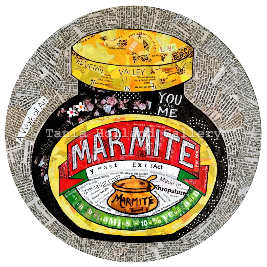 Marmite Giclee Print, Yeast Extract From an Original Mixed Media ...