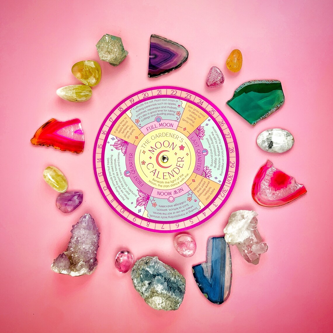 Moon Calendar Spinner Planting by the moon chart spinner | Etsy