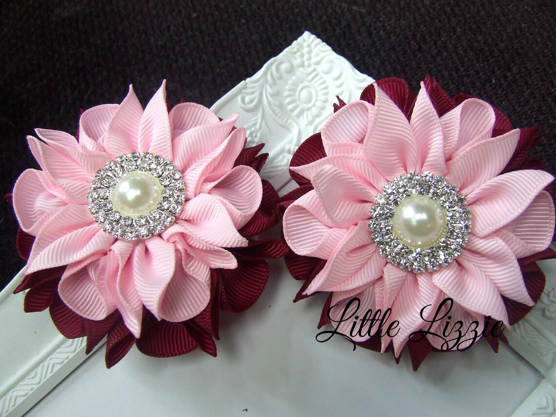 Elegant Flowers with Pearl Centers | Etsy