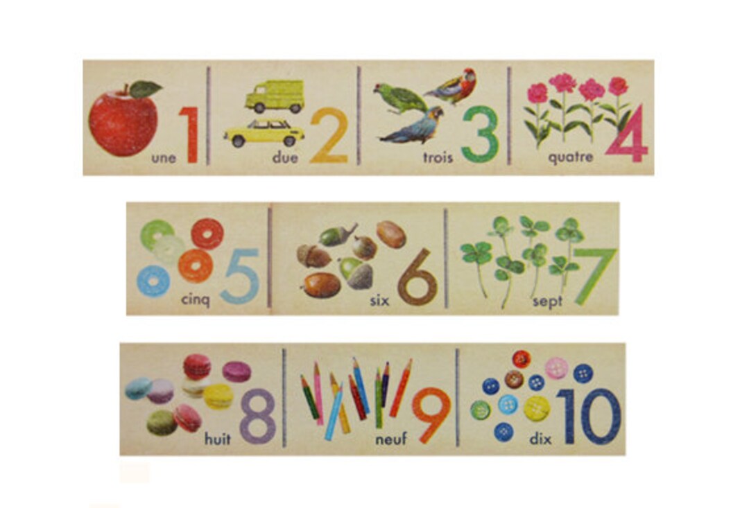 MT Ex Counting Numbers Chart Wide Washi Tape Sampler 1 Metre 3 Ft - Etsy