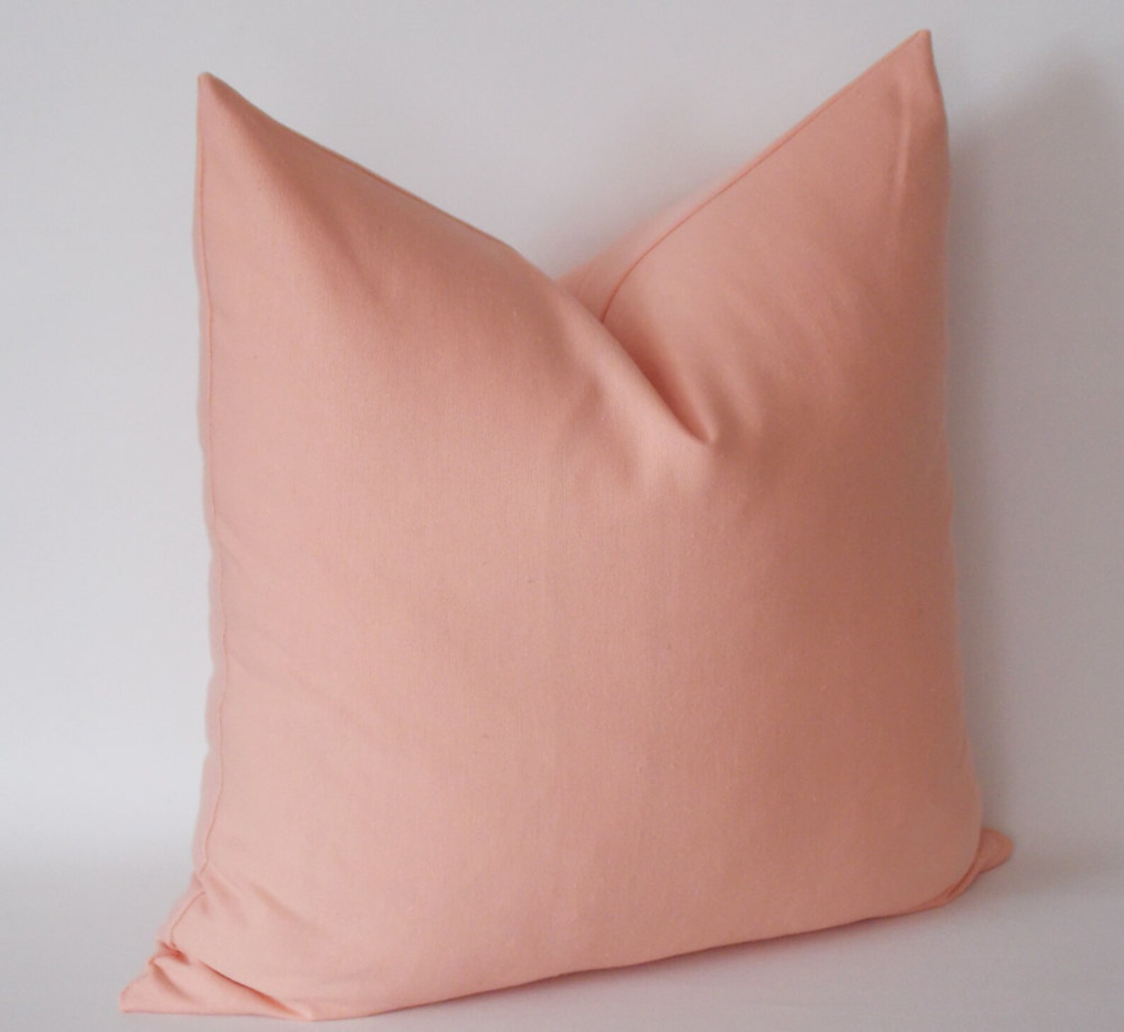 Salmon Pillow Cover / Decorative Cotton Throw Pillow Cover / - Etsy