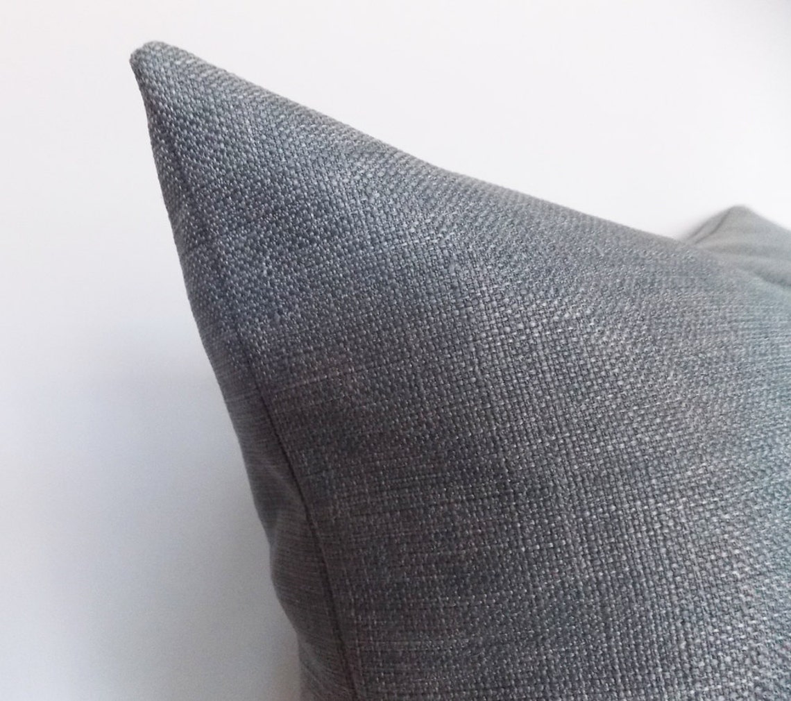 Grey Linen Pillow Decorative Throw Pillow Modern Pillow - Etsy