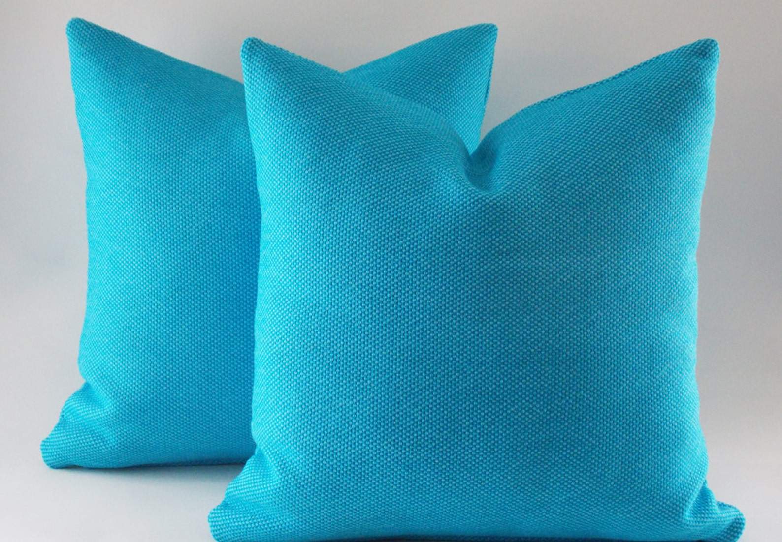 Set of 2 / 22x22 Turquoise Blue Pillow Cover Decorative Throw - Etsy