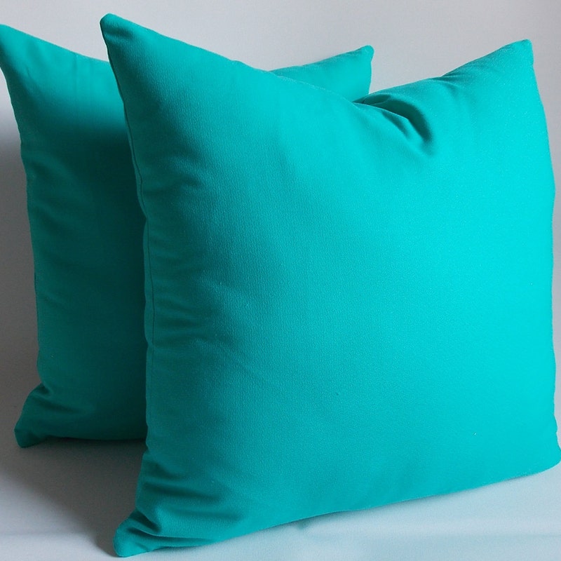 Turquoise Pillow - Etsy
