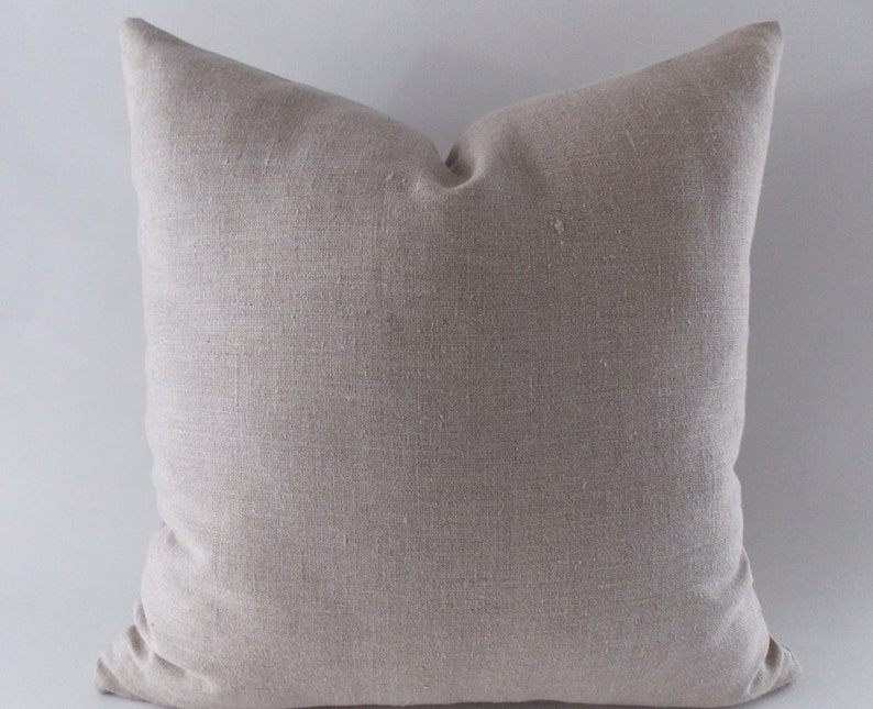 Beige Linen Pillow Cushion Linen Cover Decorative Throw - Etsy