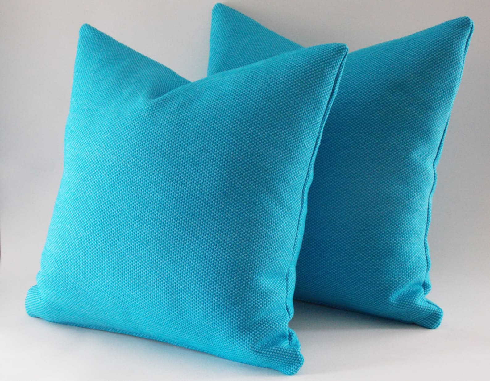 Set of 2 / 22x22 Turquoise Blue Pillow Cover Decorative Throw - Etsy