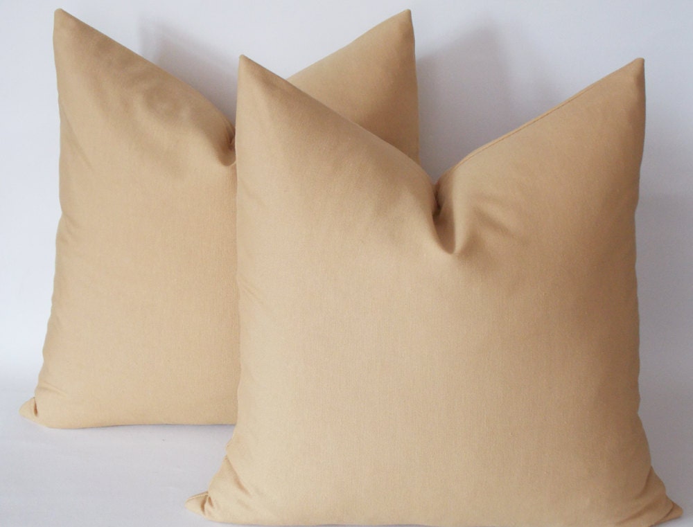 Set of 2 / Light Brown Pillow Decorative Throw Pillowpillow - Etsy