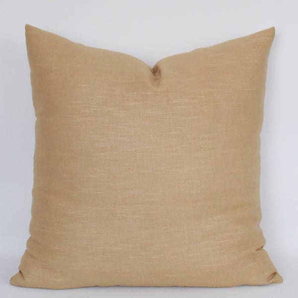 Beige Linen Pillow - Etsy
