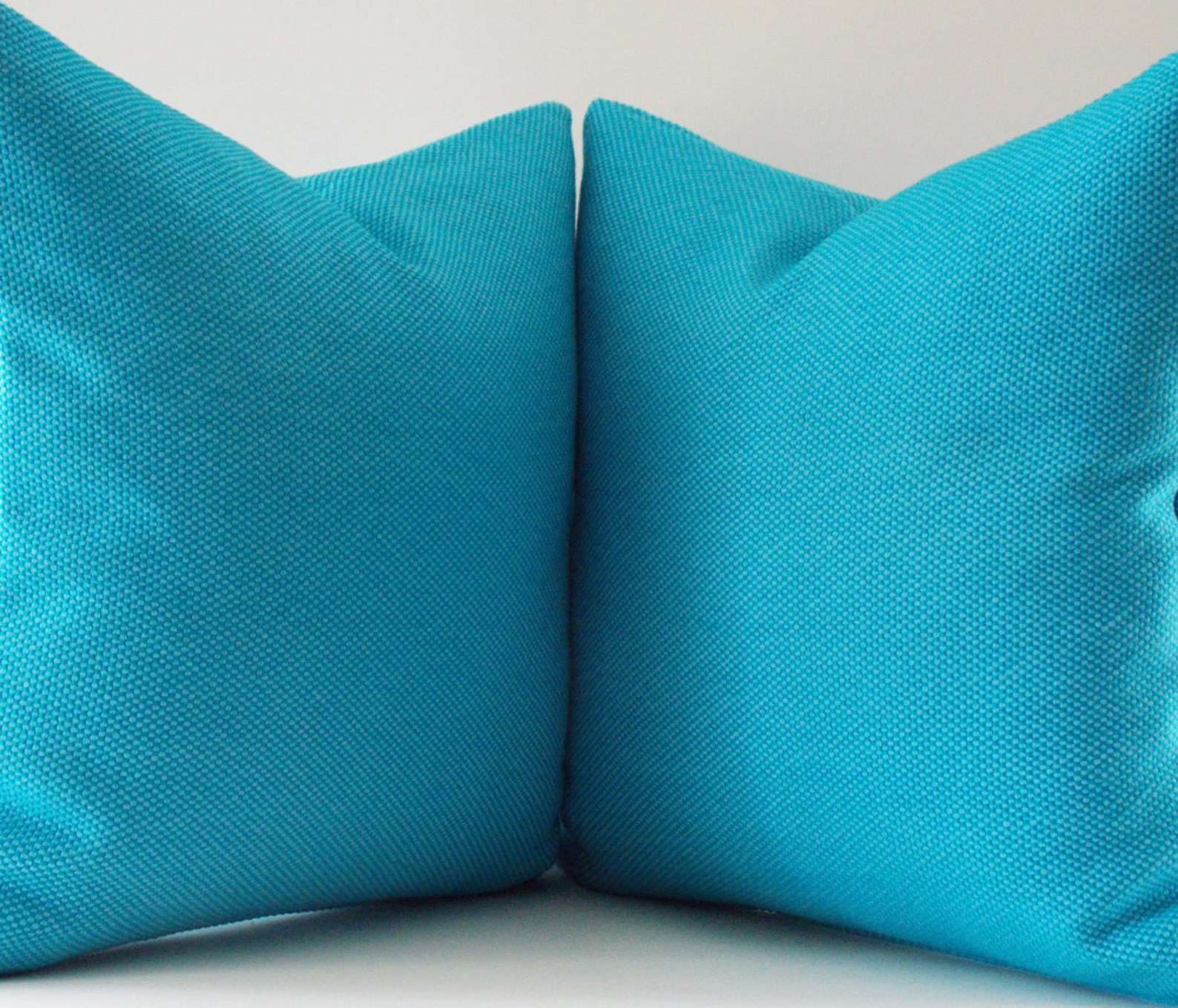 Set of 2 / 22x22 Turquoise Blue Pillow Cover Decorative Throw - Etsy