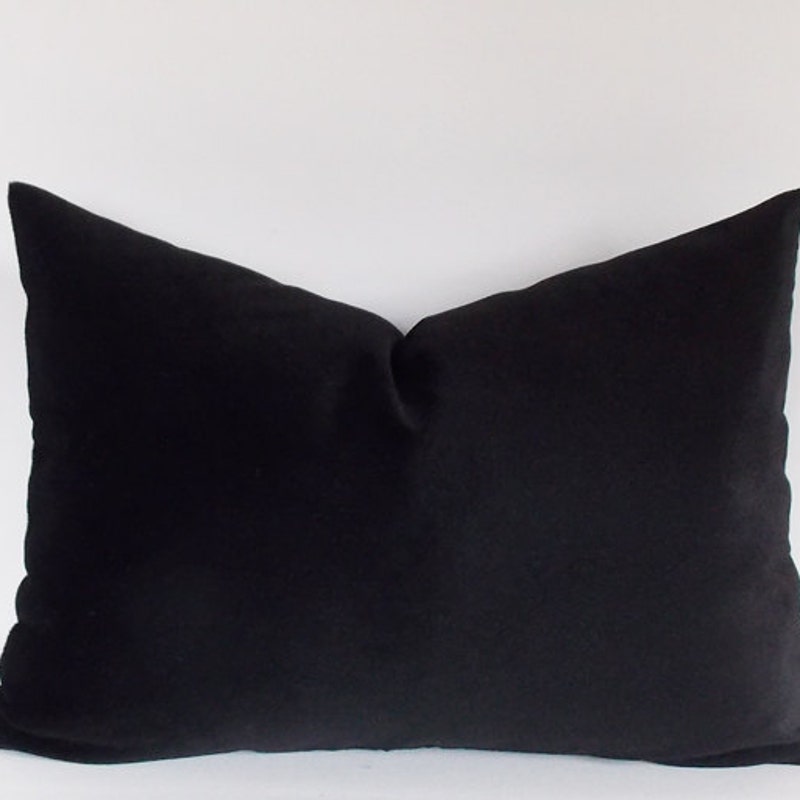 Black Lumbar Pillow - Etsy