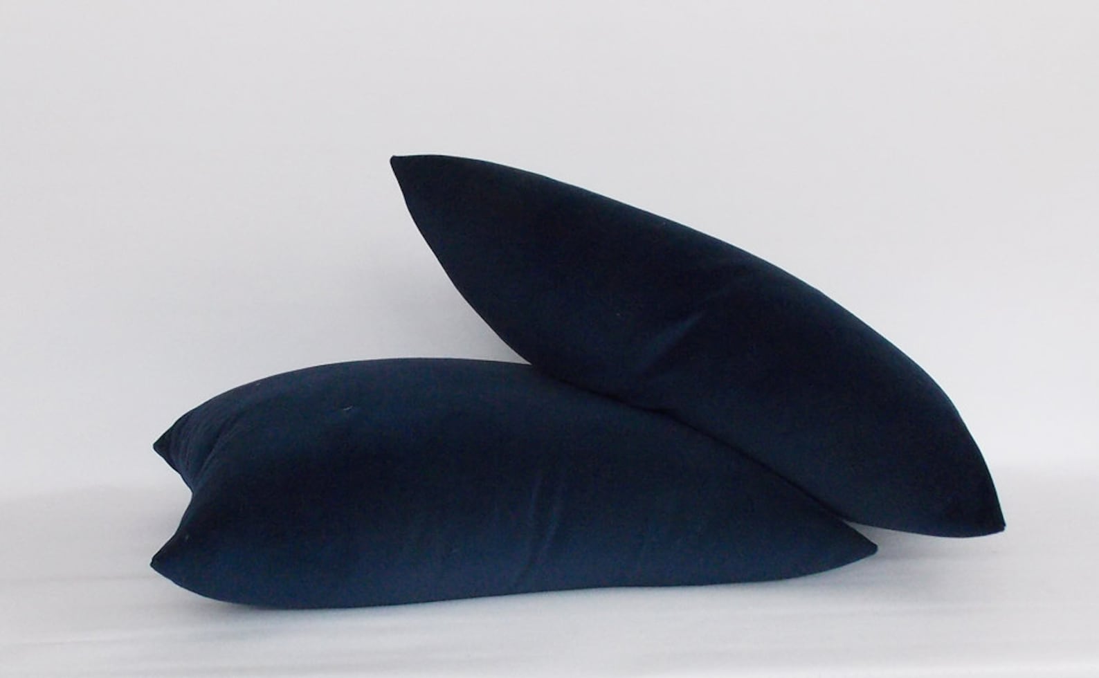 Set of 2 / Velvet Solid Navy Pillow/throw Navy Pillow/velvet - Etsy