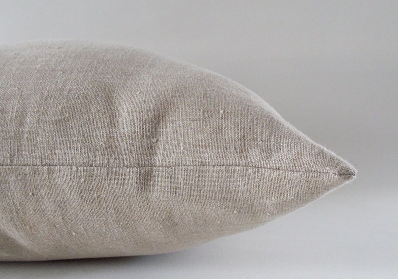 Beige Linen Pillow Cushion Linen Cover Decorative Throw - Etsy
