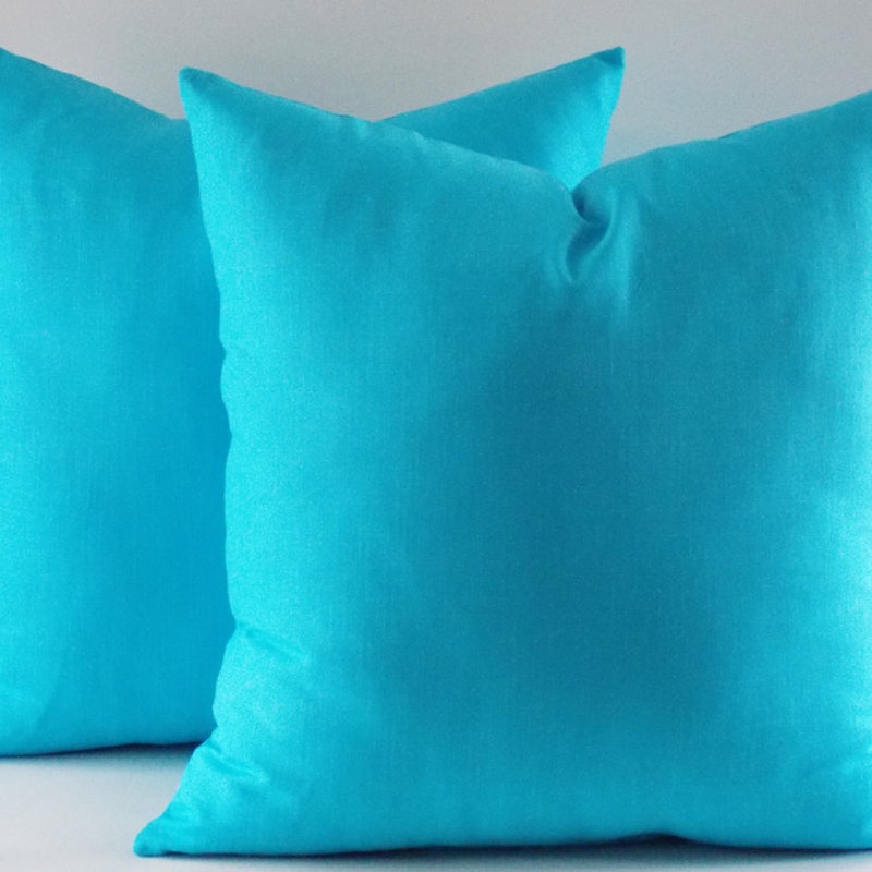 Turquoise Throw Pillow - Etsy
