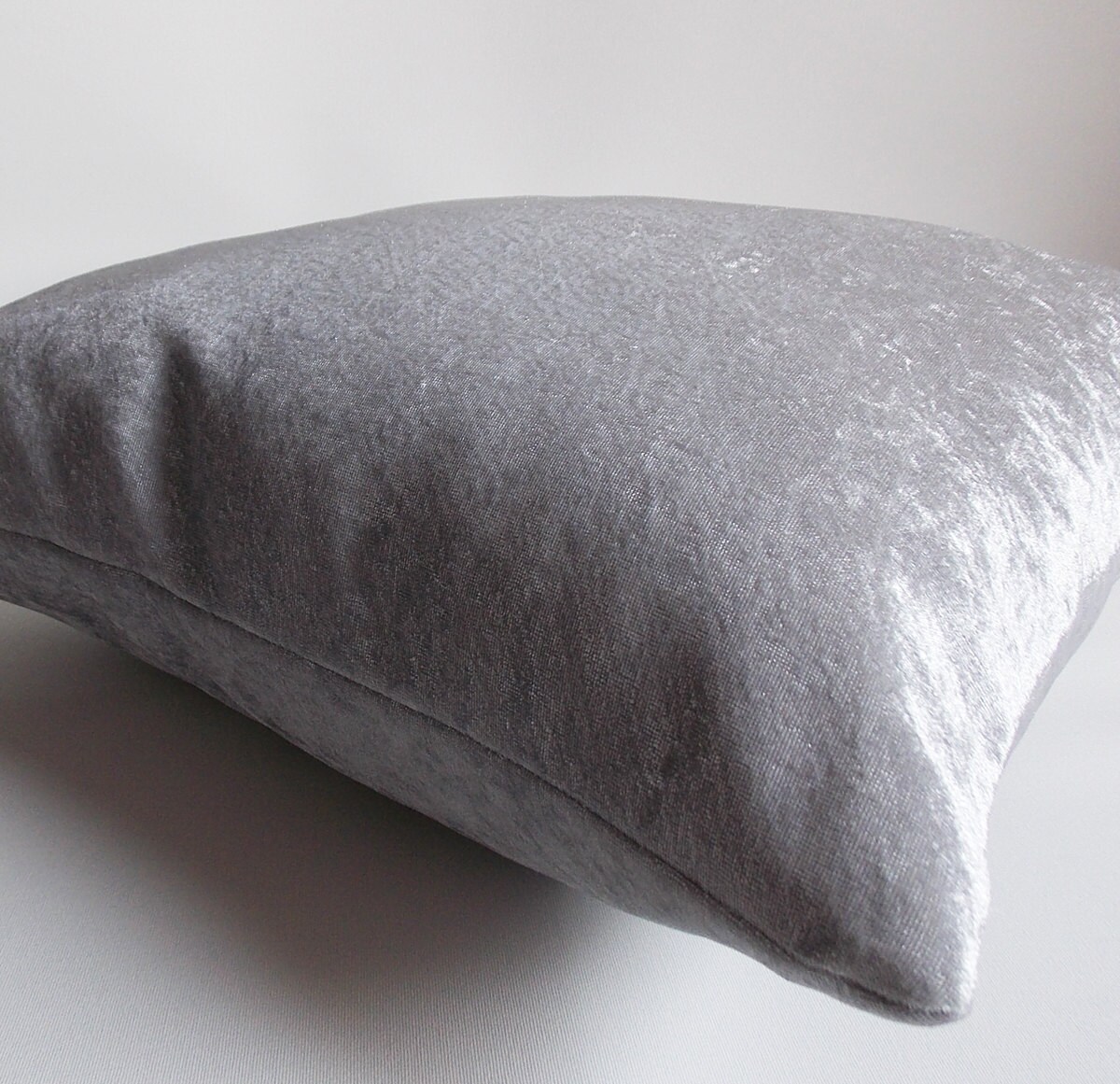 Decorative Velvet Silver 20'' X 20'' Throw - Etsy