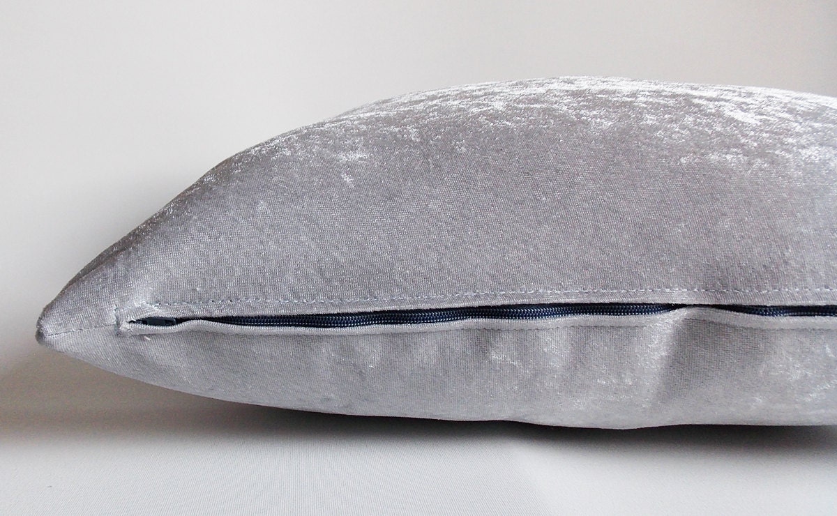 Decorative Velvet Silver 20'' X 20'' Throw - Etsy