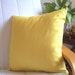 Decorative Solid Yellow Pillow Cover / Cotton Pillow Cover / - Etsy