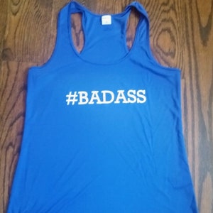Bad Ass Running Tank Marathon Tank Half Marathon Tank Funny - Etsy