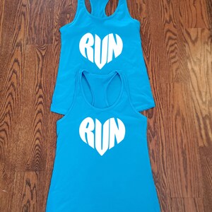 Running Love/love to Run Running Partner Matching Running Tank Half ...