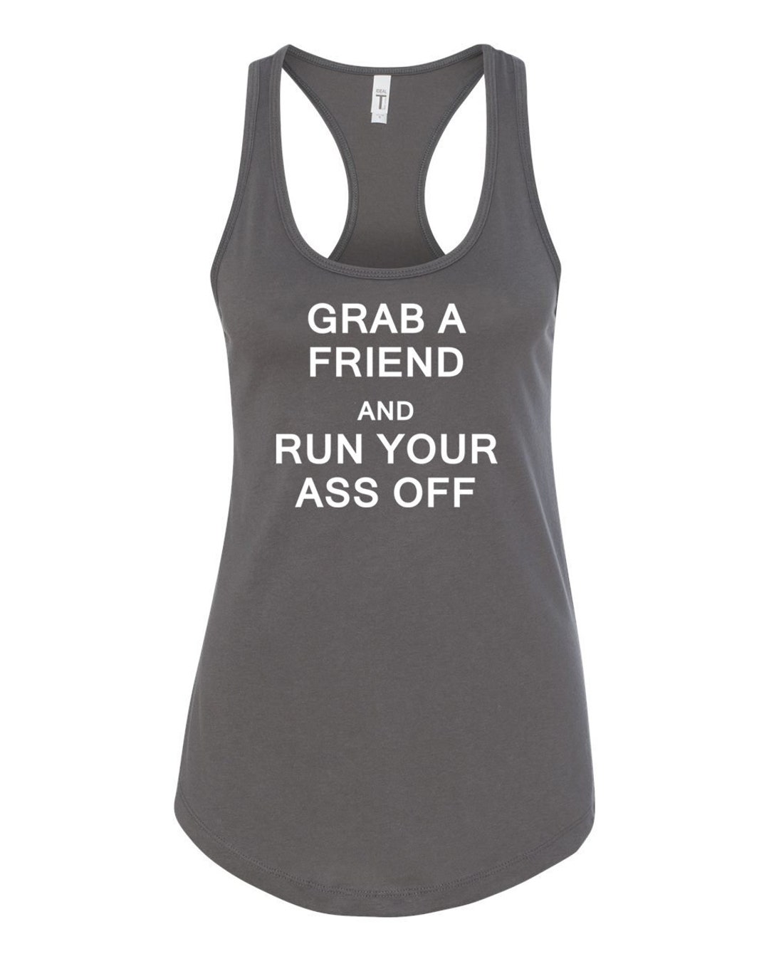 Funny Running Tank: Grab a Friend, Marathon Racerback - Etsy