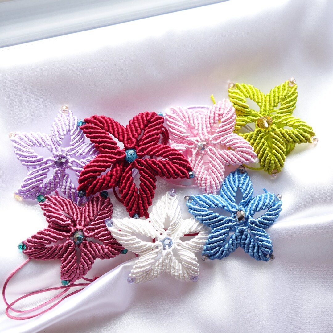 Macrame Flowers for Your DIY Project - Etsy