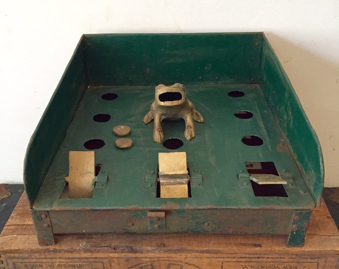 Vintage Frog Coin Toss Game - Etsy