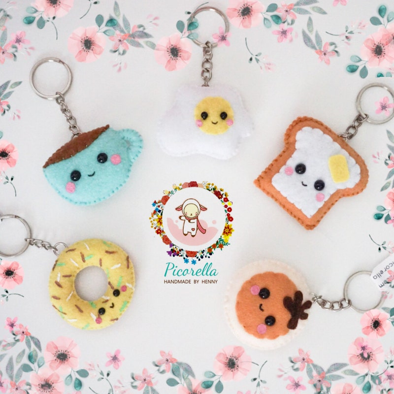 Food Keychain - Etsy