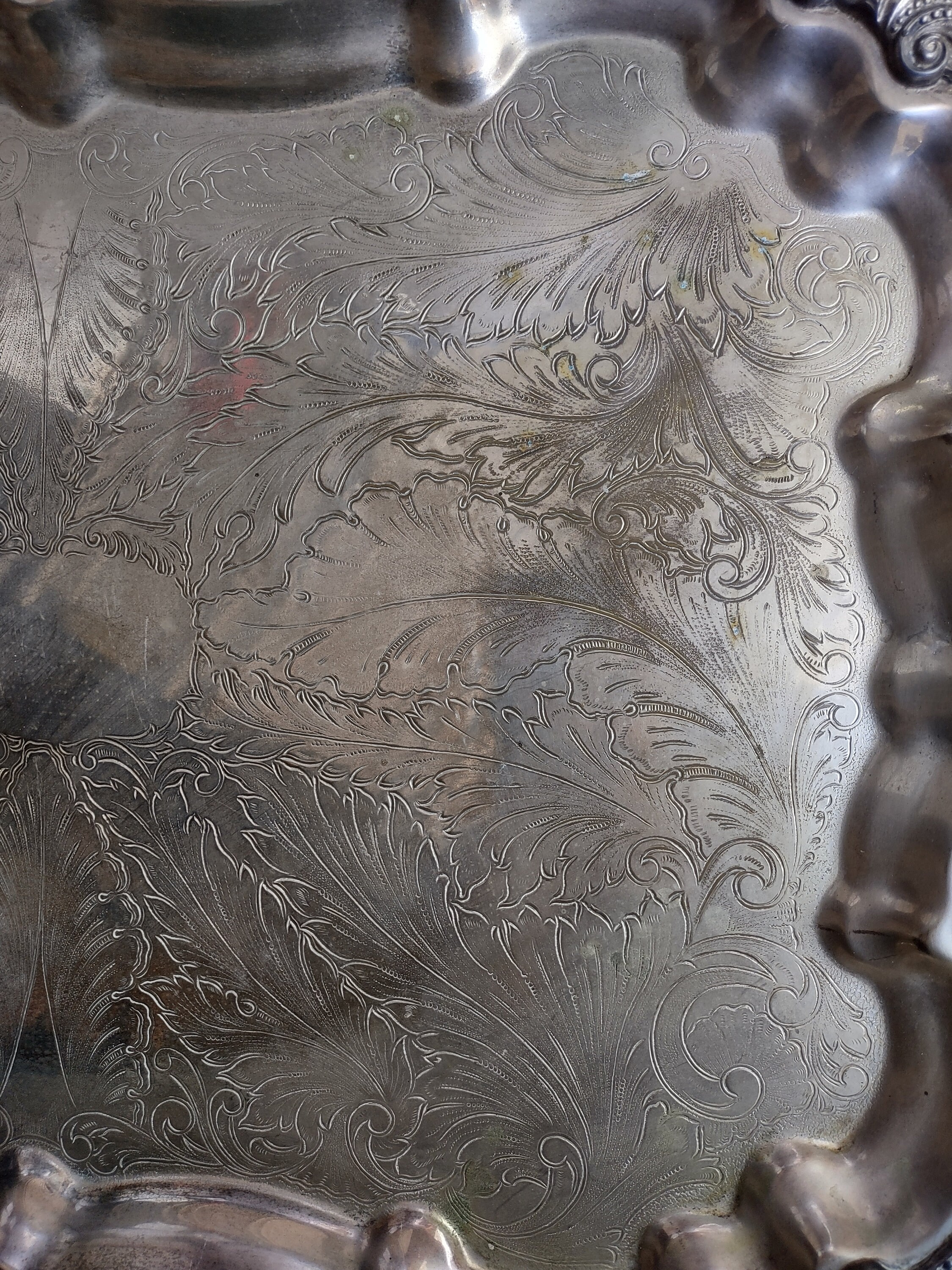 28 X 17 Silver Plated Butler Tray - Etsy