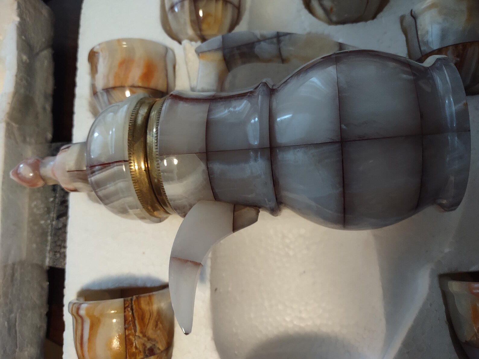 7 PC Onyx Tea Set - Etsy