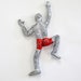 Climbing Man Figure, Metal Wall Art, Rock Climber, Wire Mesh Sculpture ...