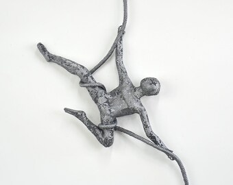 Circus acrobat sculpture wire mesh sculpture home decor | Etsy