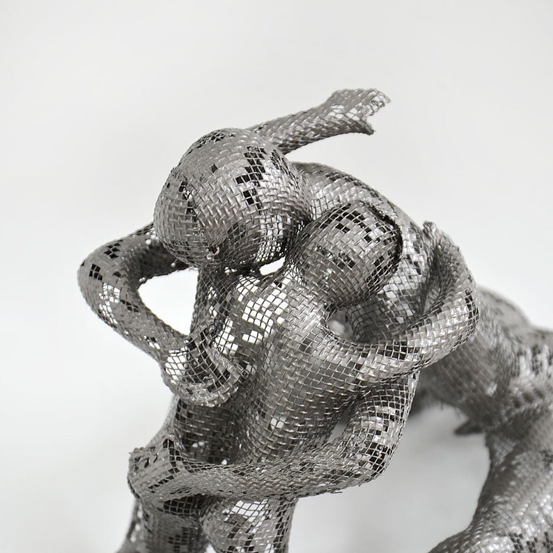 Contemporary art metal sculpture Mother and son hug Unique | Etsy