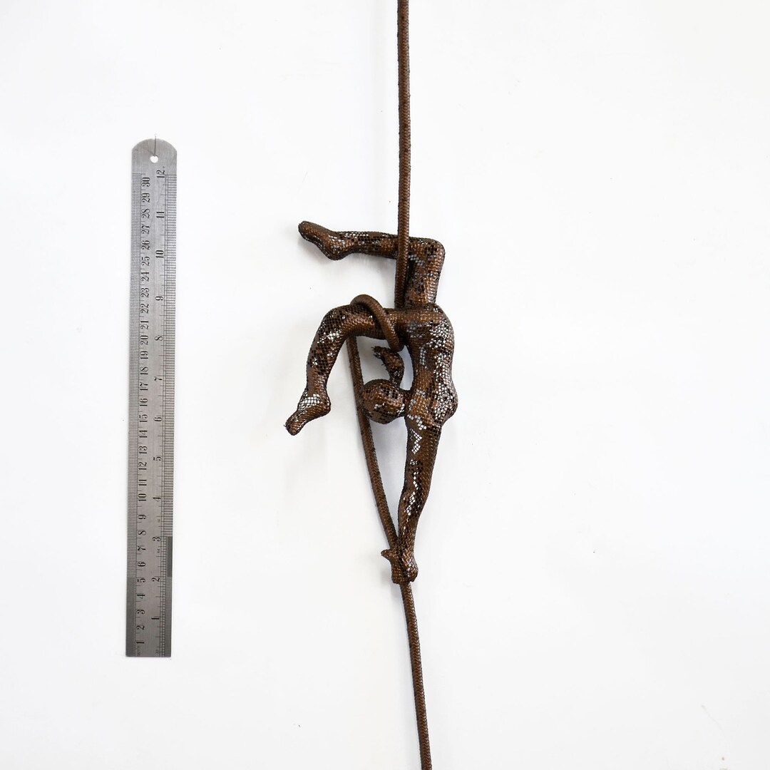 Miniature Metal Sculpture, Acrobat Woman on Rope, Home Decor, Abstract ...
