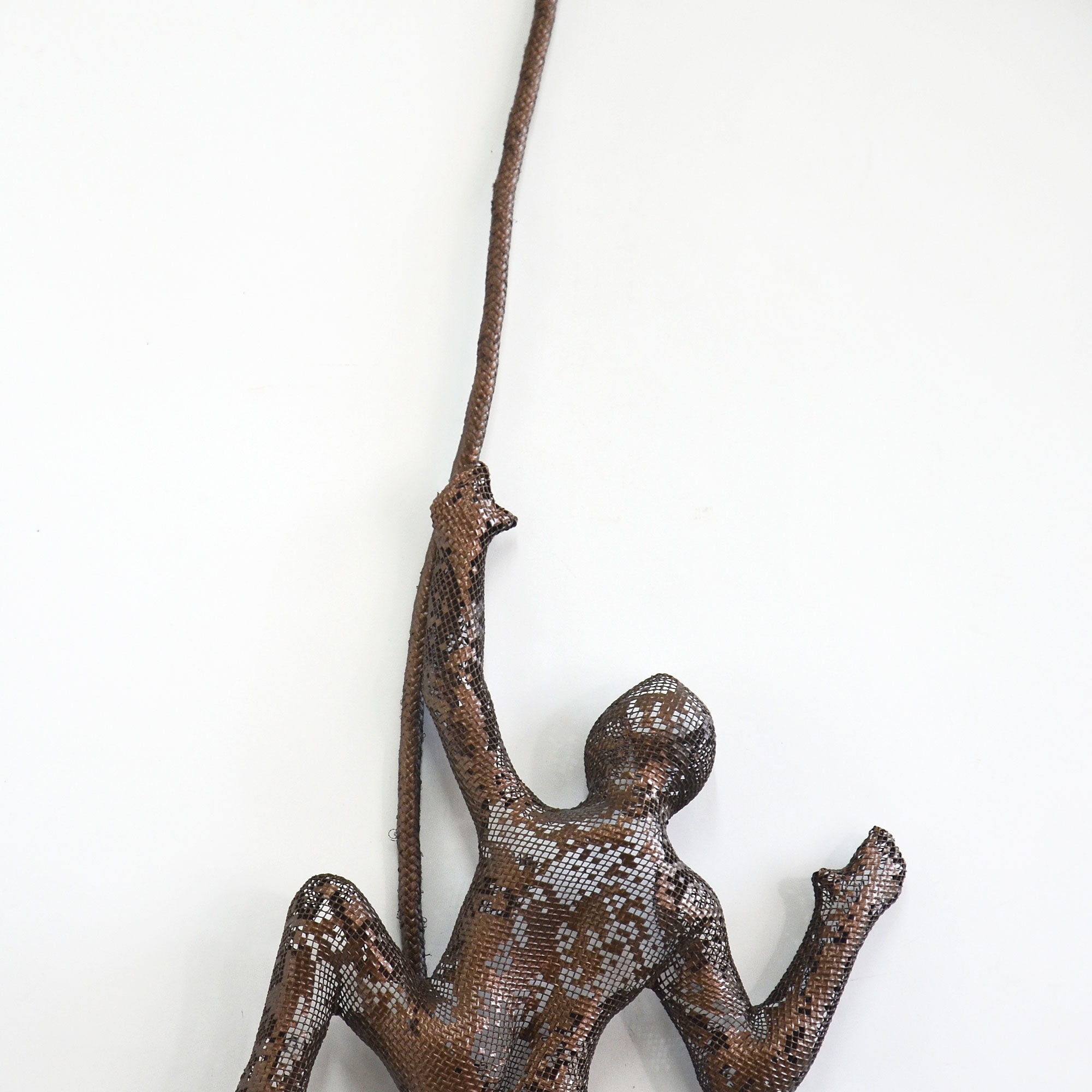 Rock Climber Climbing Figure on the Rope Metal Art Sports - Etsy Israel