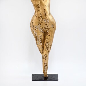 Modern Metal Sculpture Woman Torso Wire Mesh Sculpture - Etsy