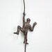Miniature Metal Sculpture Climbing Man on the Rope Wall - Etsy