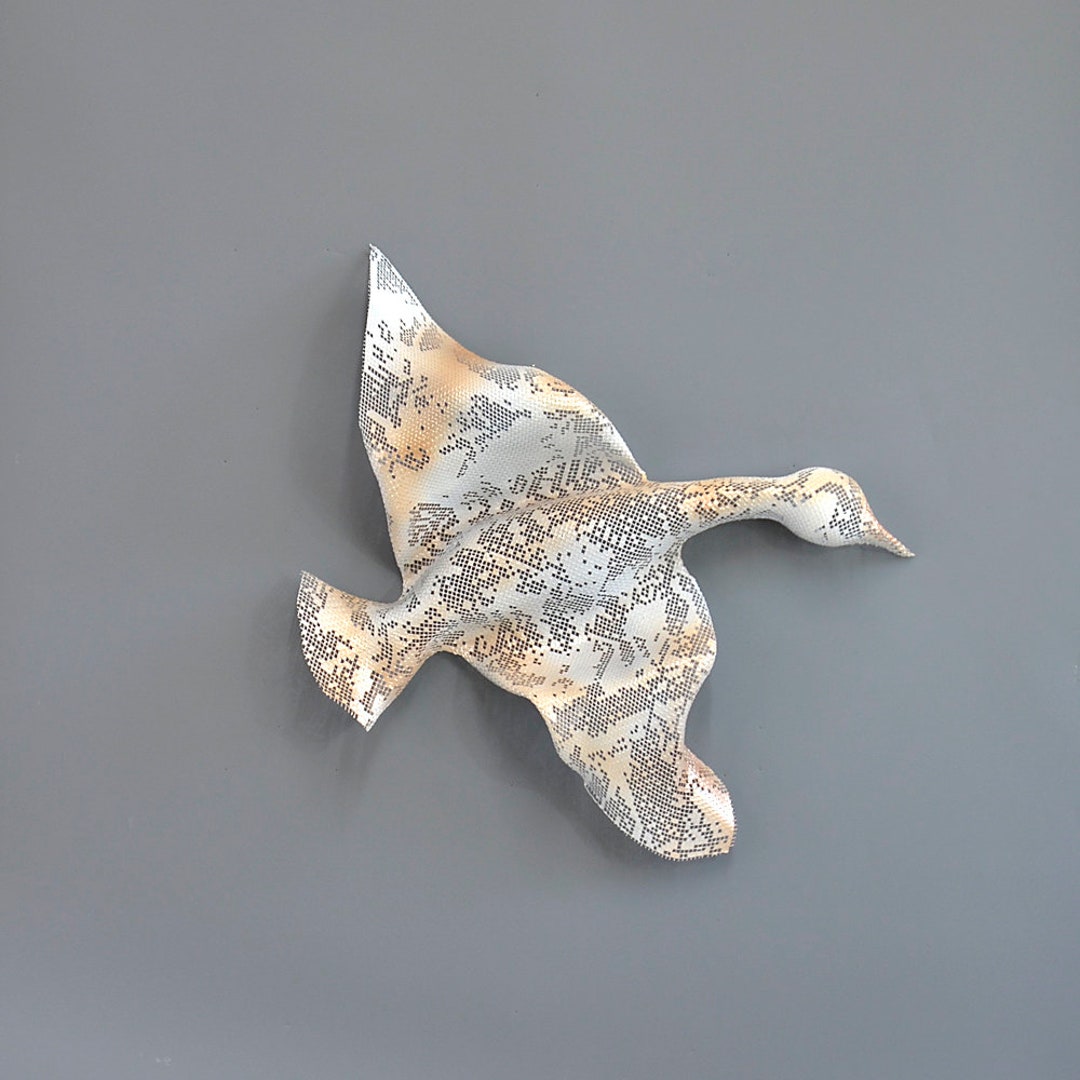 Metal Wall Art, Flying Bird, Home Decor, Wall Sculpture, Wire Mesh ...