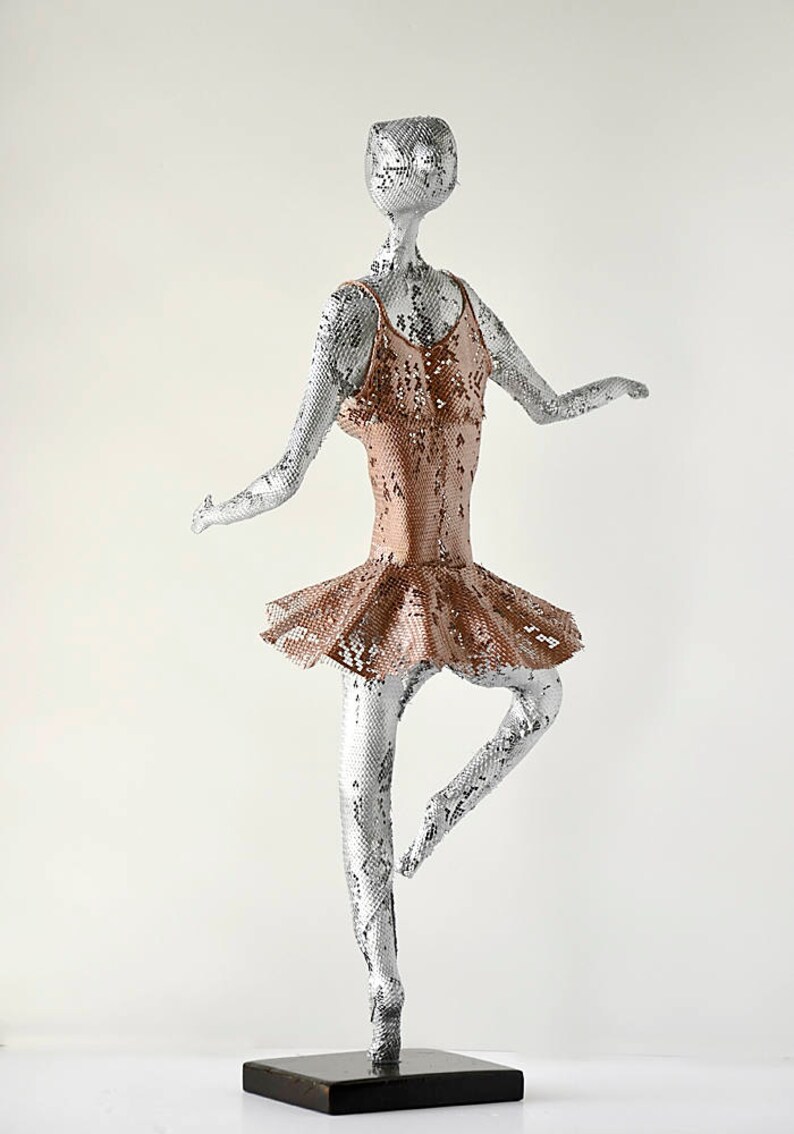 Metal sculpture Ballet dancer Sculpture Metal Wire Mesh | Etsy