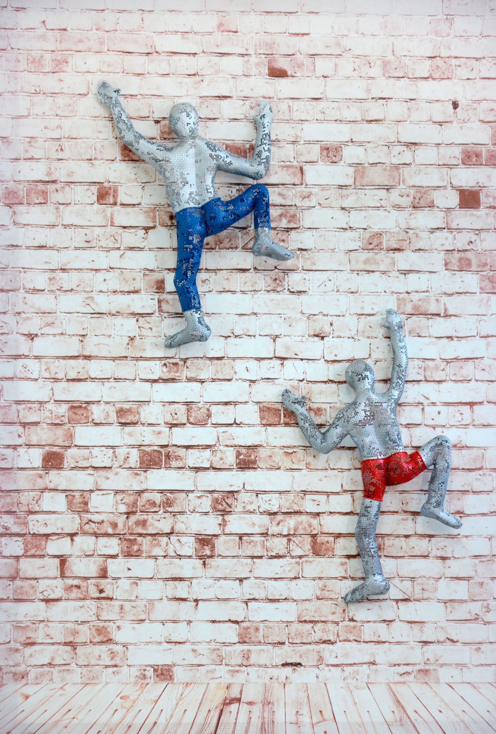 Climbing Man Figure, Metal Wall Art, Rock Climber, Wire Mesh Sculpture ...