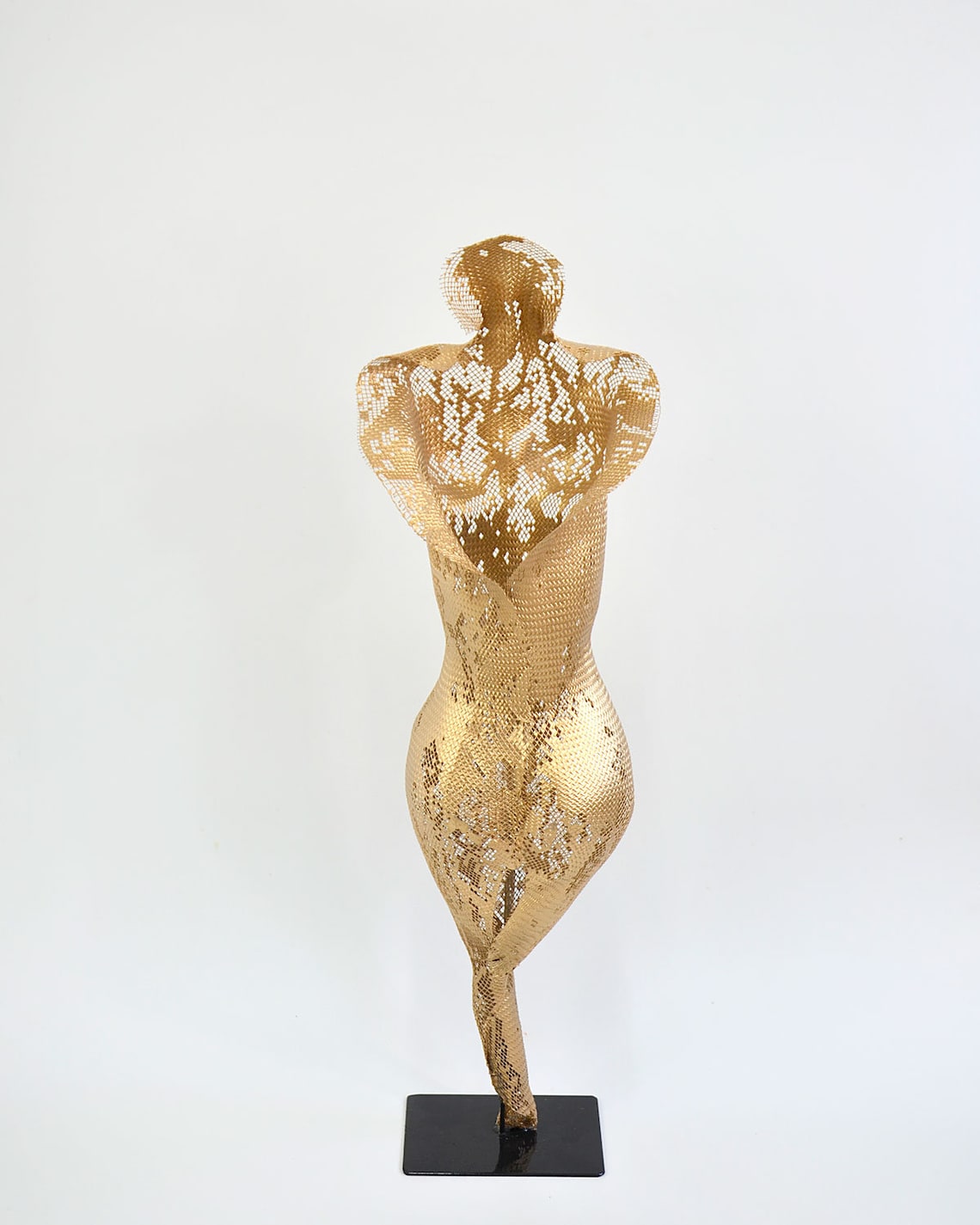 Modern Metal Sculpture Woman Torso Wire Mesh Sculpture - Etsy