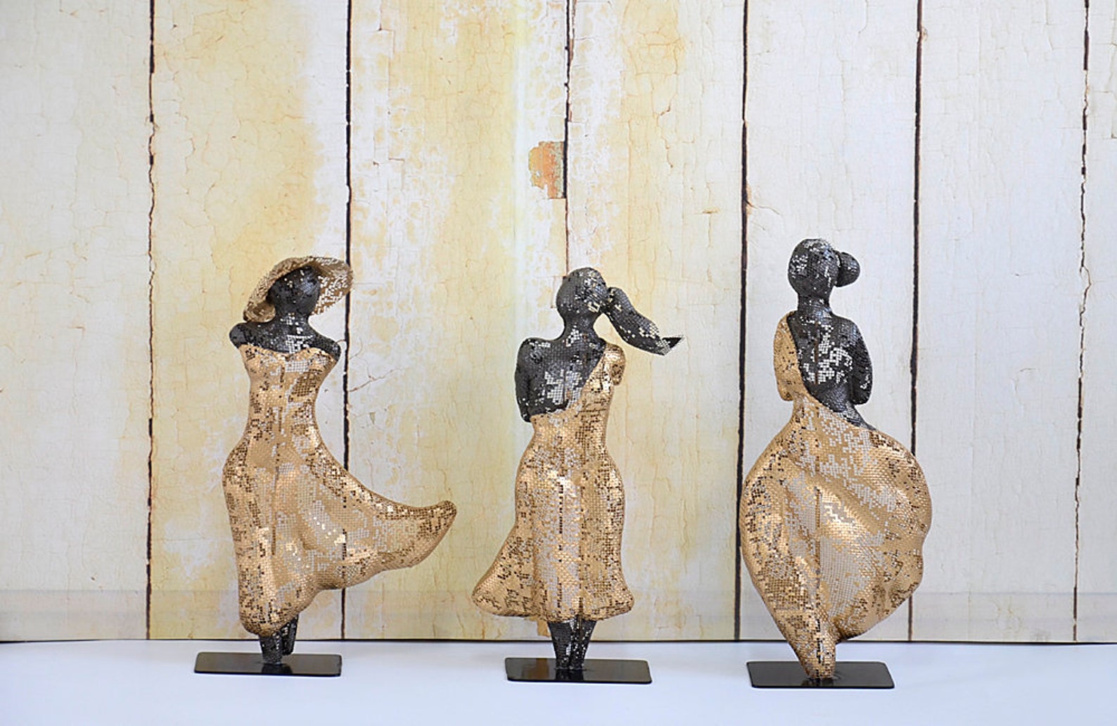 Dancer Art Metal Art Dancer Sculpture Home Decor Woman - Etsy