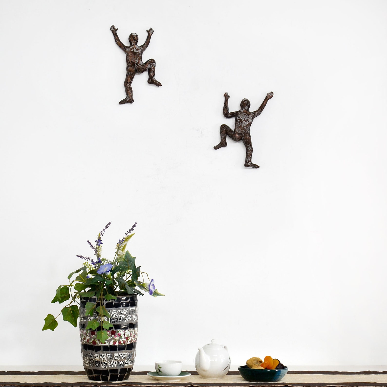 SET of 2 Miniature Climbing Figure Wall Decor Wall Hanging - Etsy