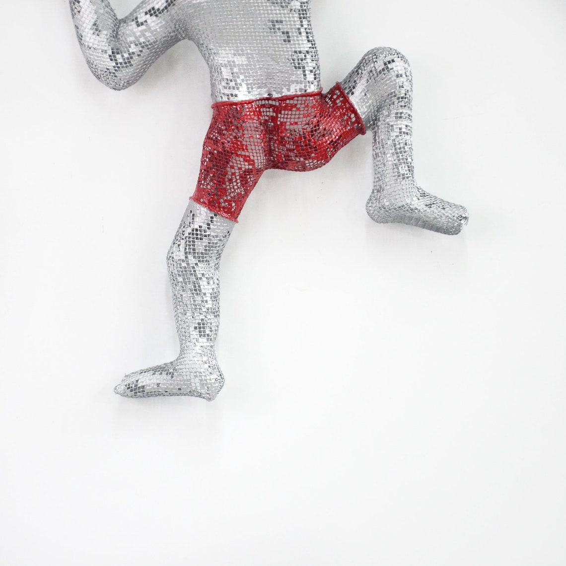 Climbing man Figure Metal wall art Rock climber Wire mesh | Etsy