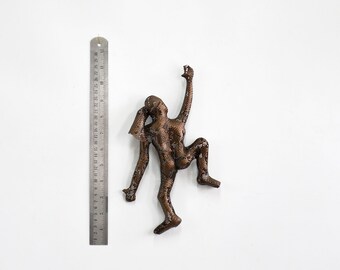 Climbing Woman Figure Metal Wall Art Rock Climber Wire Mesh | Etsy