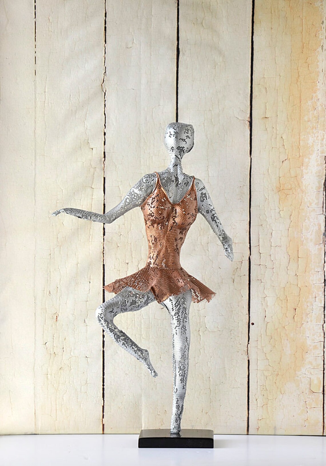 Metal sculpture Ballet dancer Sculpture Metal Wire Mesh | Etsy