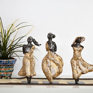 Dancer Art, Metal Art, Dancer Sculpture, Home Decor, Woman Dancing ...